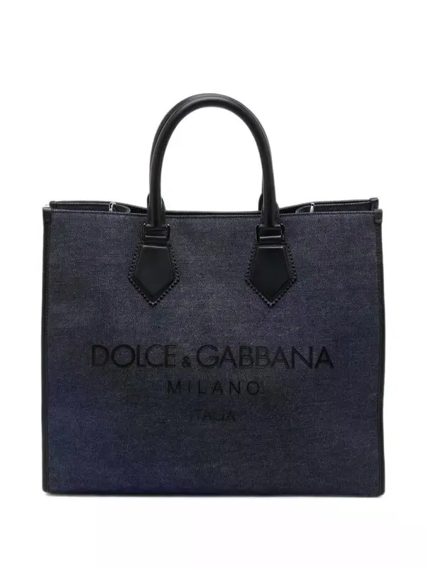 Dolce & Gabbana Large Logo Print Tote Bag