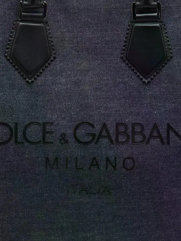 Dolce & Gabbana Large Logo Print Tote Bag
