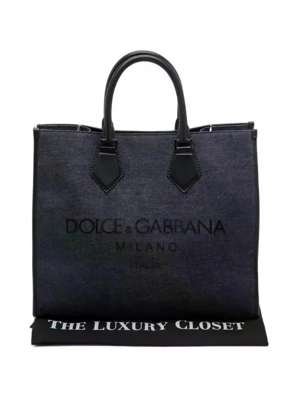 Dolce & Gabbana Large Logo Print Tote Bag