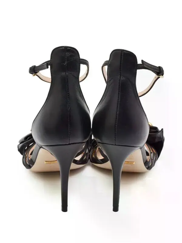 Gucci Charlotte Crystal-embellished Bow Sandals