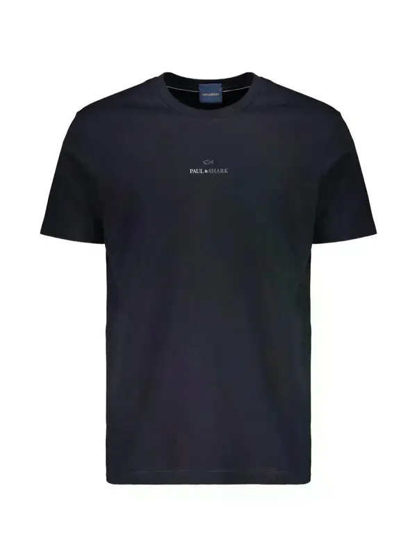 Paul & Shark Logo-print Crew-neck T-shirt - Blue