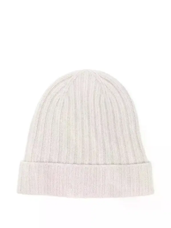 Eleventy Ribbed-knit Cashmere Beanie Hat