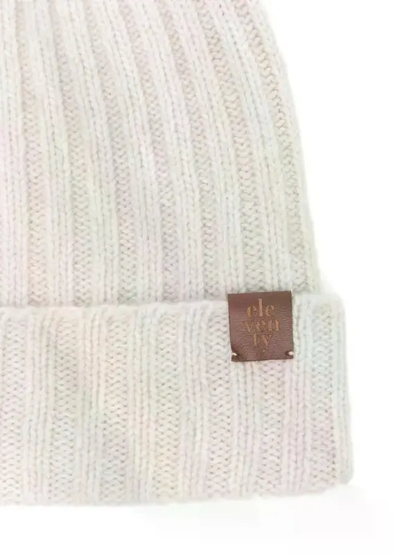 Eleventy Ribbed-knit Cashmere Beanie Hat