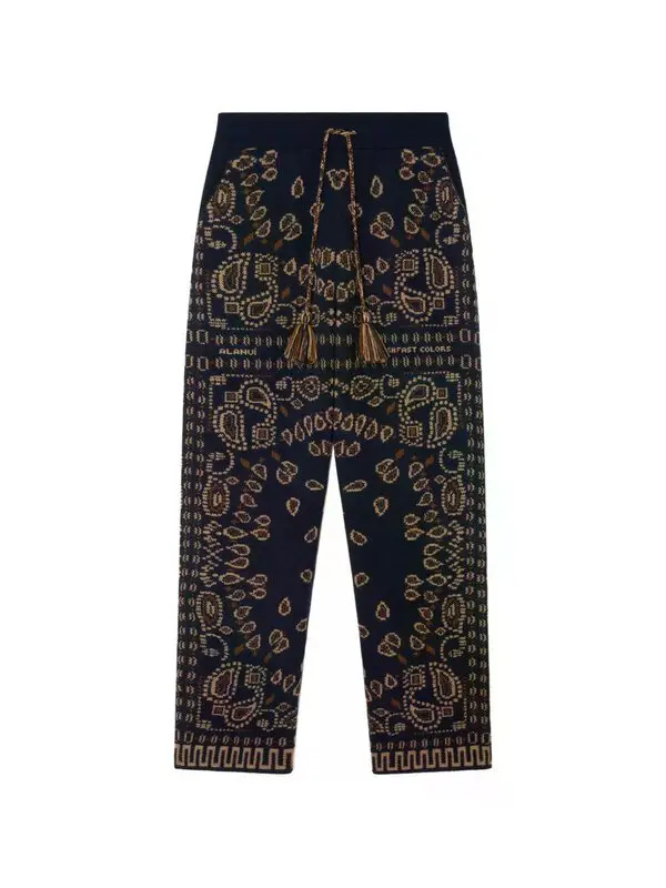 Alanui Bandana-jacquard Wool Trousers