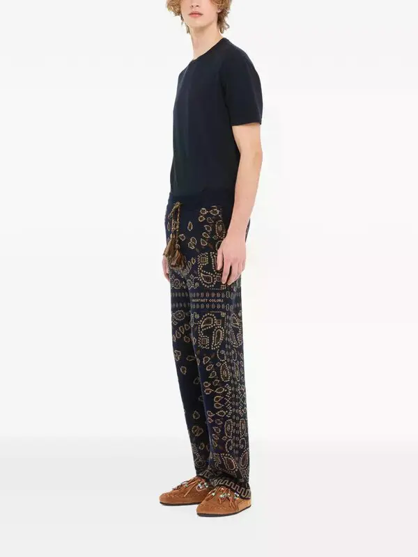 Alanui Bandana-jacquard Wool Trousers