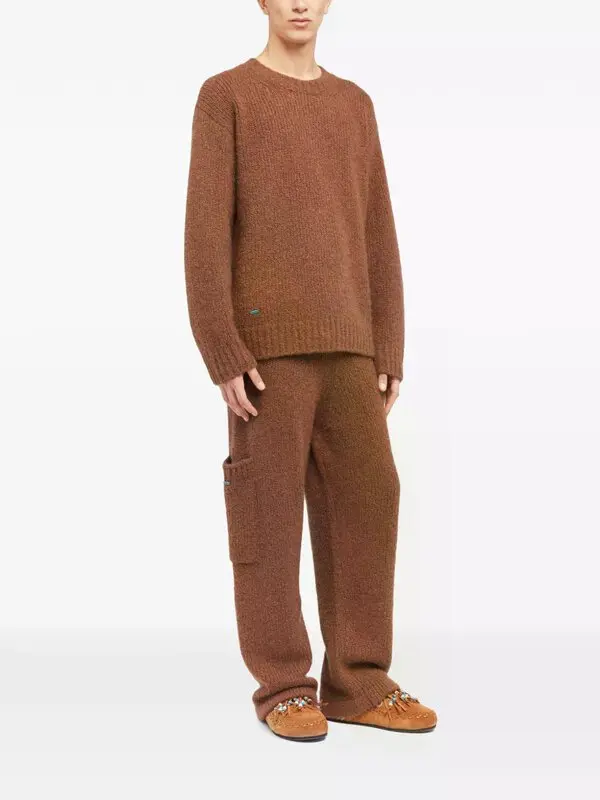Alanui Rib-stitched Crew-neck Sweater