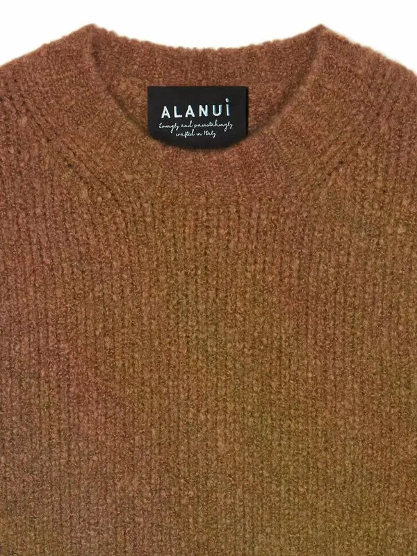 Alanui Rib-stitched Crew-neck Sweater