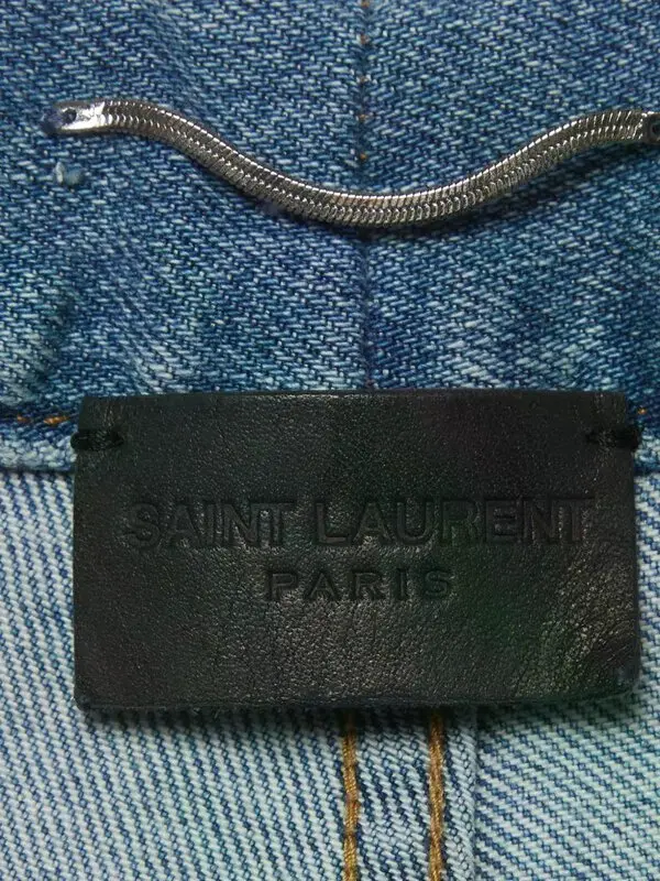 Saint Laurent Distressed Straight-leg Jeans