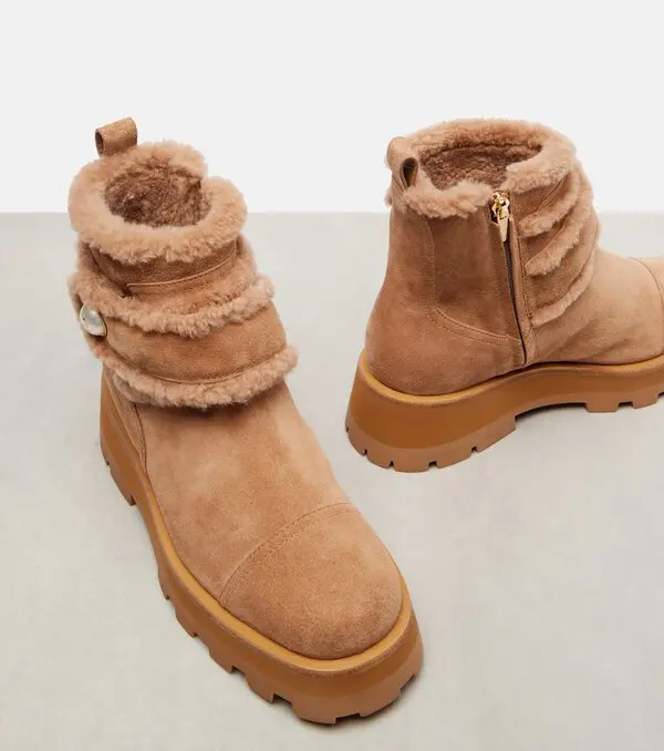 JIMMY CHOO Meena Suede Ankle Boots