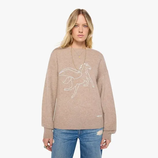 MOTHER The Biggie Jumper - White