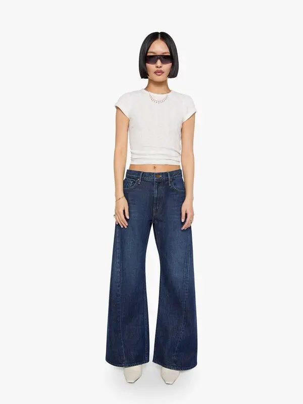 MOTHER Petites The Lil Lemon Twist Fresh Squeezed Jeans - Blue