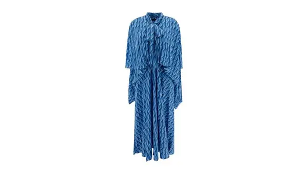 Balenciaga Printed Maxi Dress