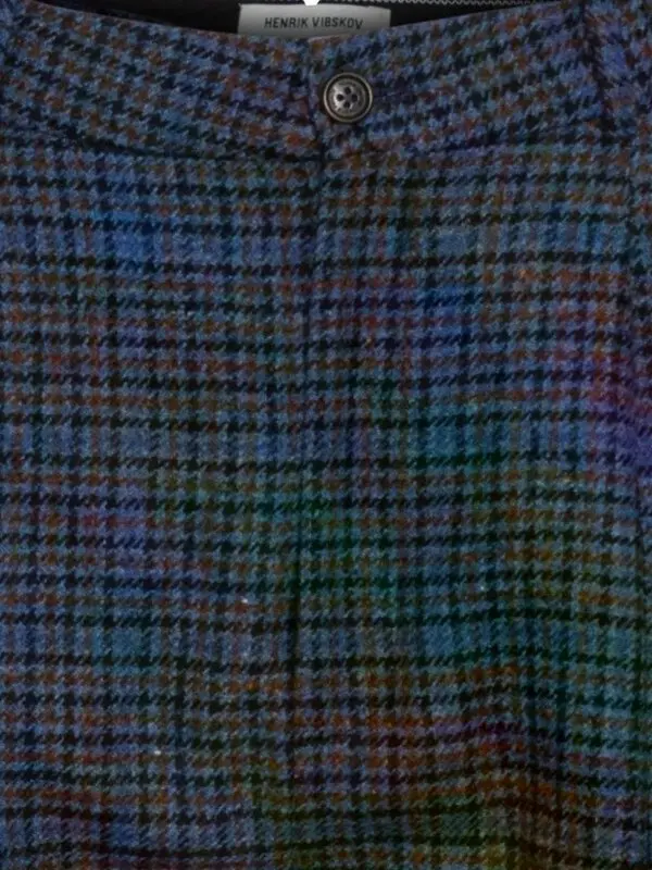 Henrik Vibskov One Check-pattern Wool Trousers