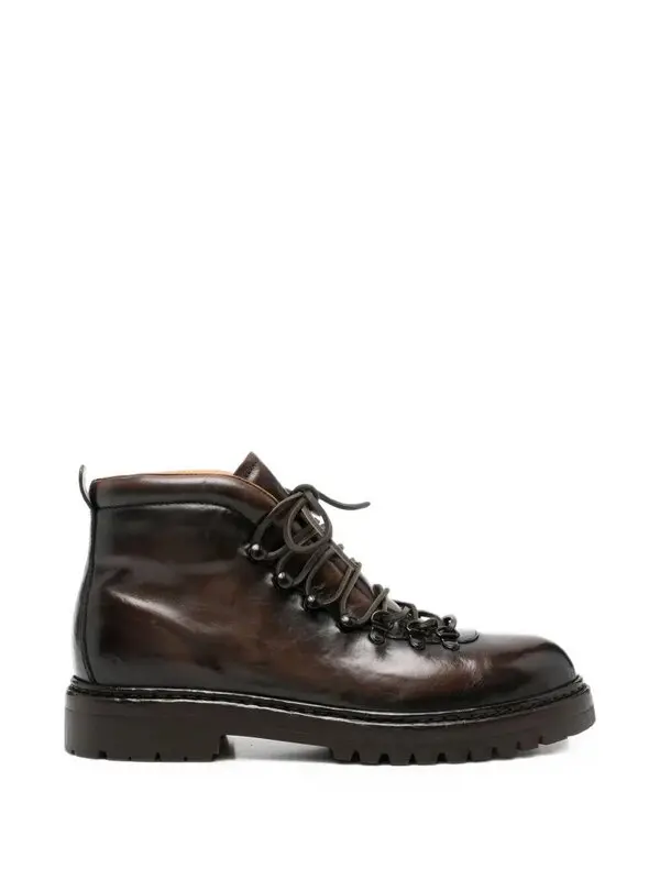 Officine Creative Lace-up Boot Leather "artik Flexi" Aero Canyon
