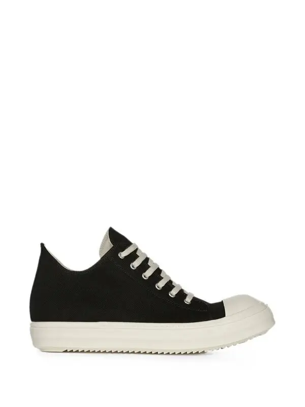 Rick Owens Low-top Denim Sneakers - Black