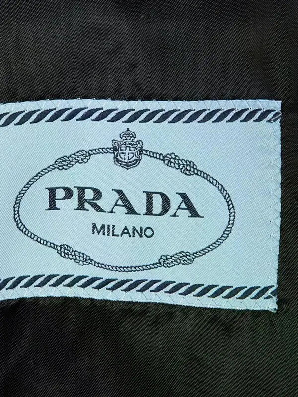 Prada Belted Blazer With Re-nylon Panels