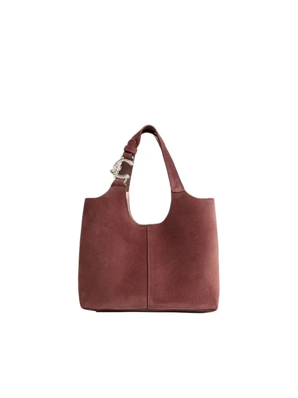 COCCINELLE C-easy Small Suede Bag - Red