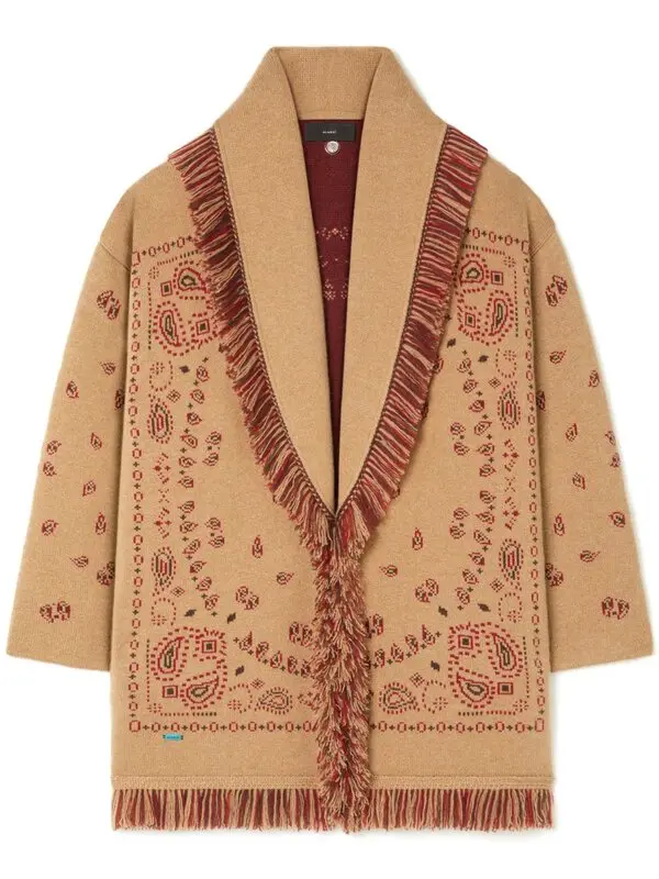 Alanui Bandana Jacquard Cardigan