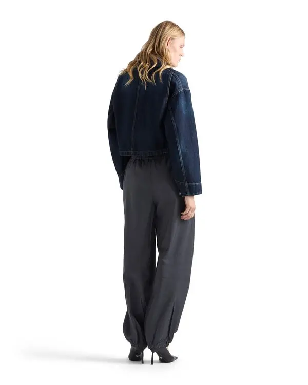 Prada Cropped Denim Blouson Jacket