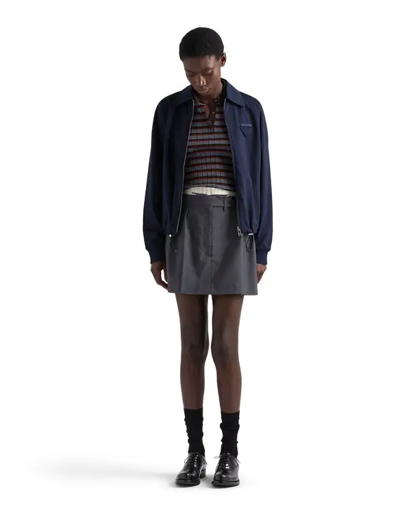 Prada Light Mohair Miniskirt - Grey