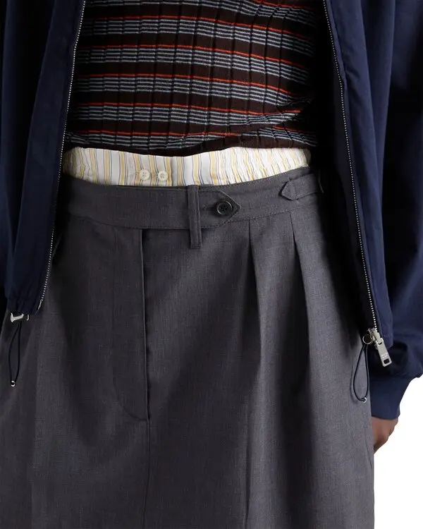 Prada Light Mohair Miniskirt - Grey
