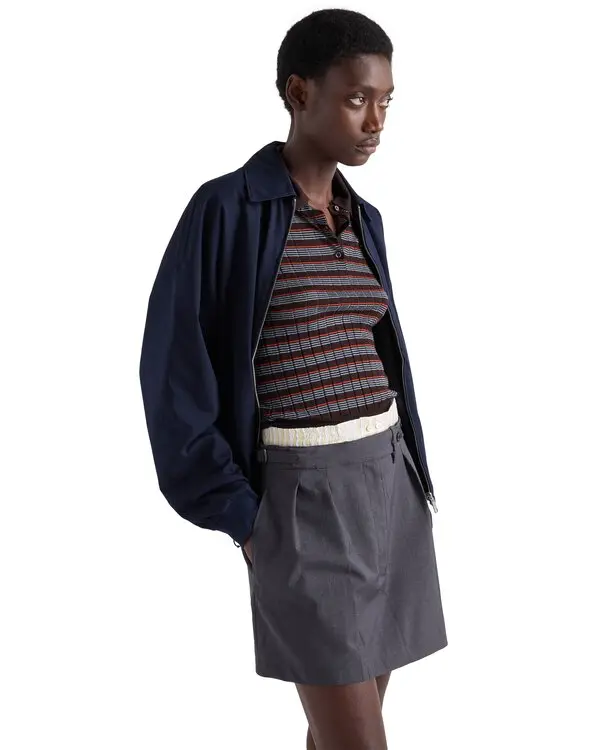 Prada Light Mohair Miniskirt - Grey
