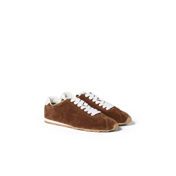 Miu Miu Plume Suede Sneakers