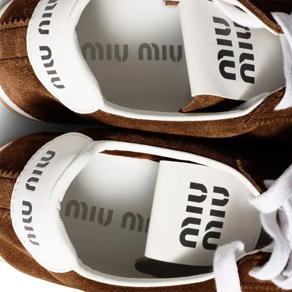 Miu Miu Plume Suede Sneakers