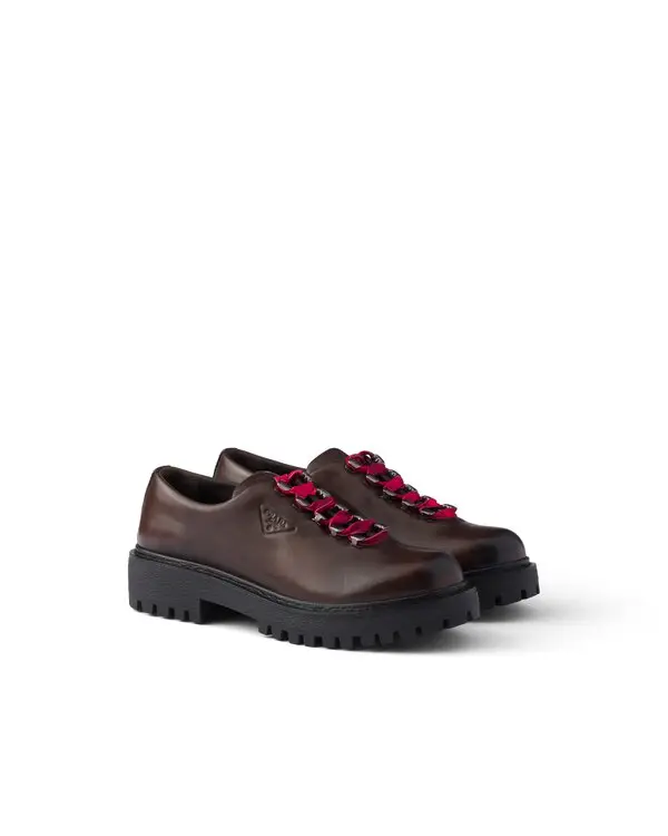 Prada Leather Lace-up Shoes