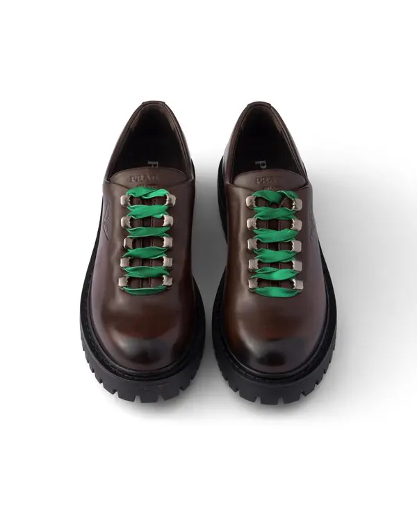 Prada Leather Lace-up Shoes