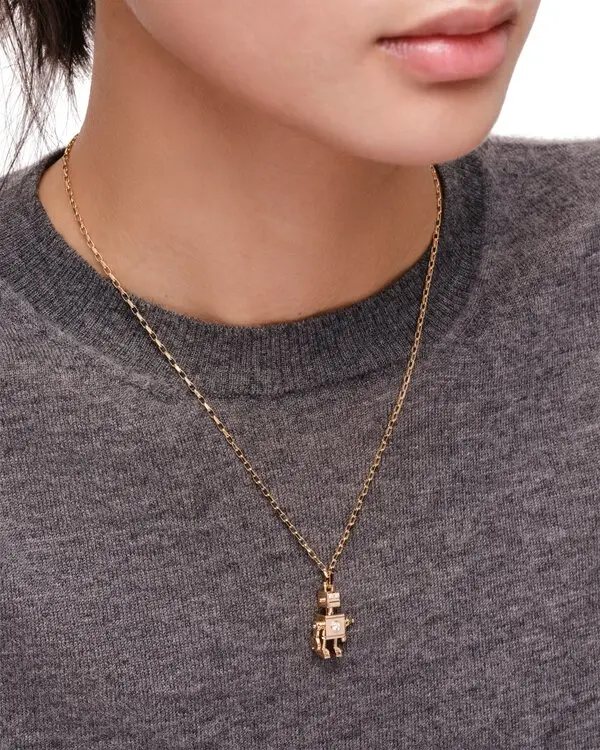 Prada Eternal Gold Pop Charms Necklace With Pendant