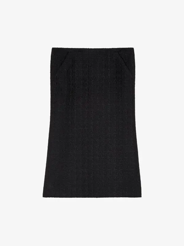 Alexander McQueen Light Tweed Bumster Skirt