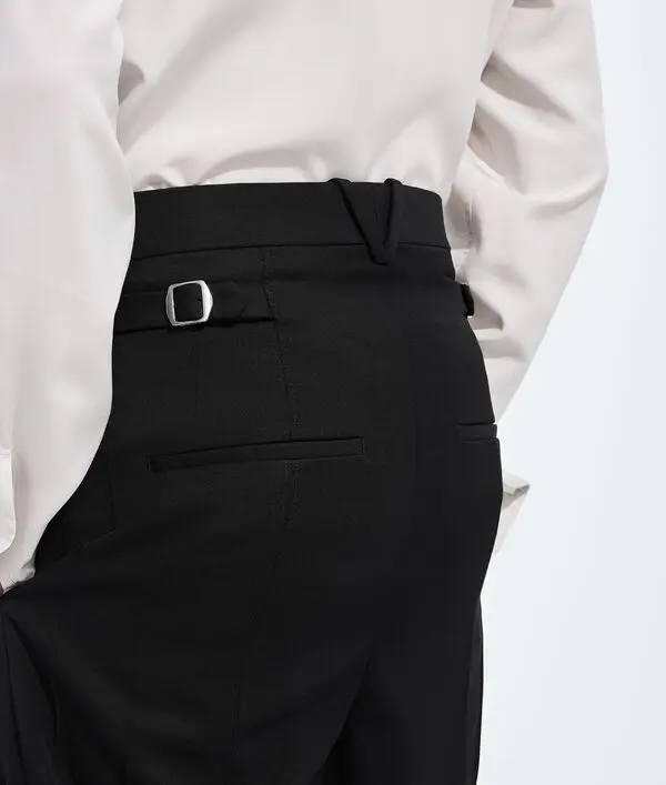 Bottega Veneta Wool Grain De Poudre Pants