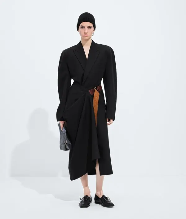 Bottega Veneta Wool Grain De Poudre Skirt