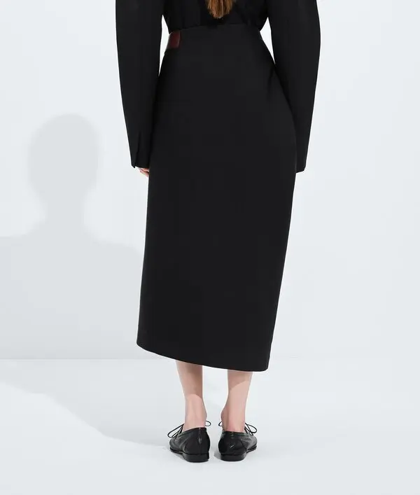 Bottega Veneta Wool Grain De Poudre Skirt