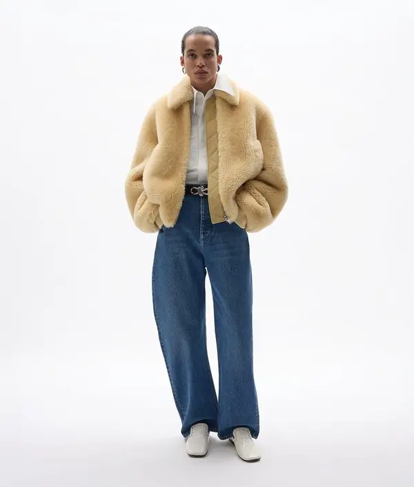 Bottega Veneta Medium Indigo Wide Leg Jeans