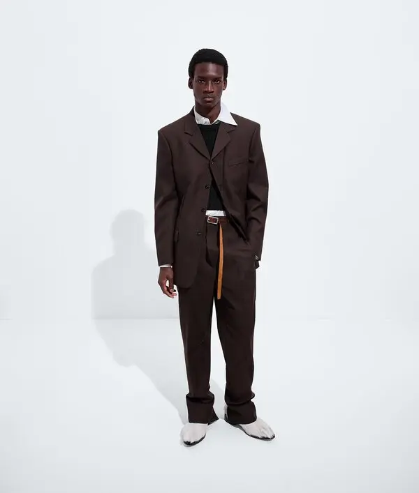Bottega Veneta Striped Cotton And Cupro Shirt
