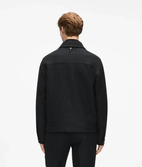 Karl Lagerfeld Bouclé Zip-up Jacket