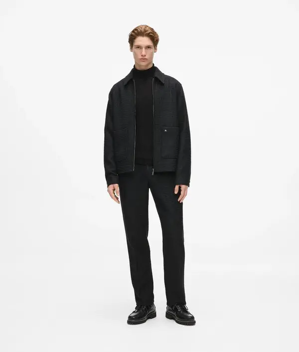 Karl Lagerfeld Bouclé Zip-up Jacket