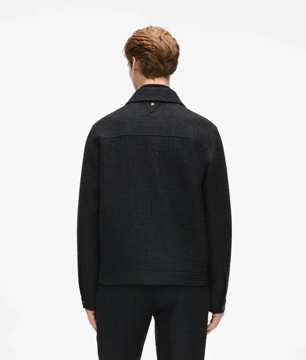 Karl Lagerfeld Bouclé Zip-up Jacket