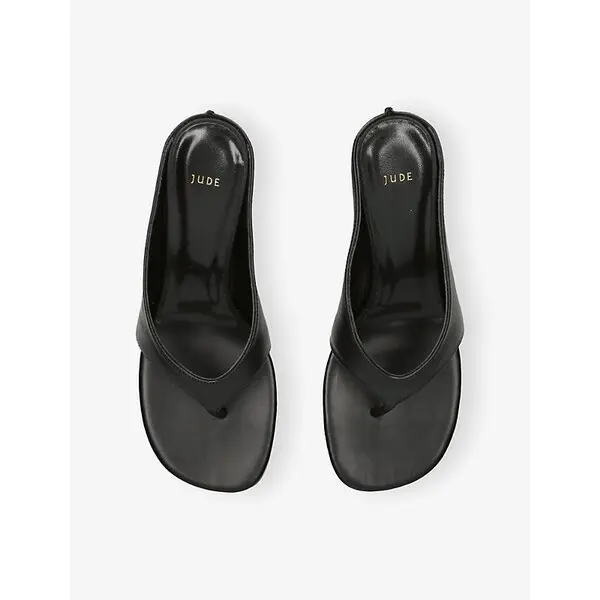 JUDE Yaga Leather Wedge Sandals