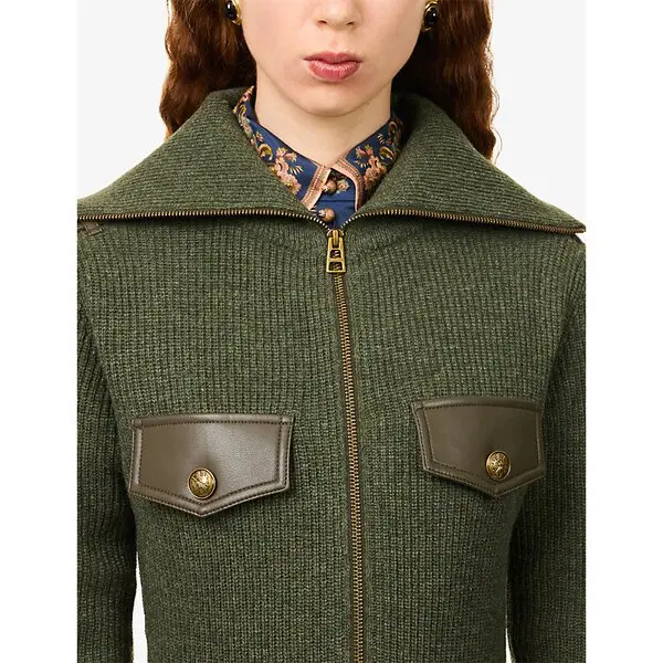 Zimmermann Valiant Utility Long Wool-blend Cardigan
