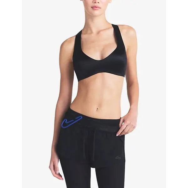 NIKESKIMS Satin Shine Plunge Sports Bra