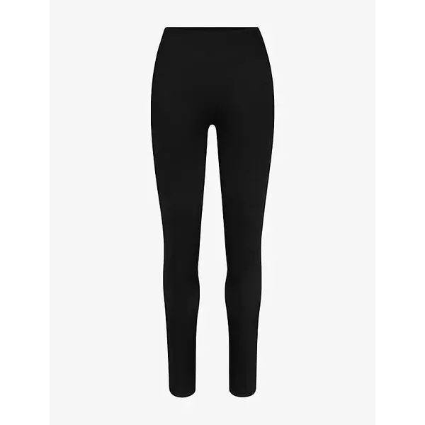 NIKESKIMS Satin Shine High-waist Bonded 7/8 Leggings - Resin