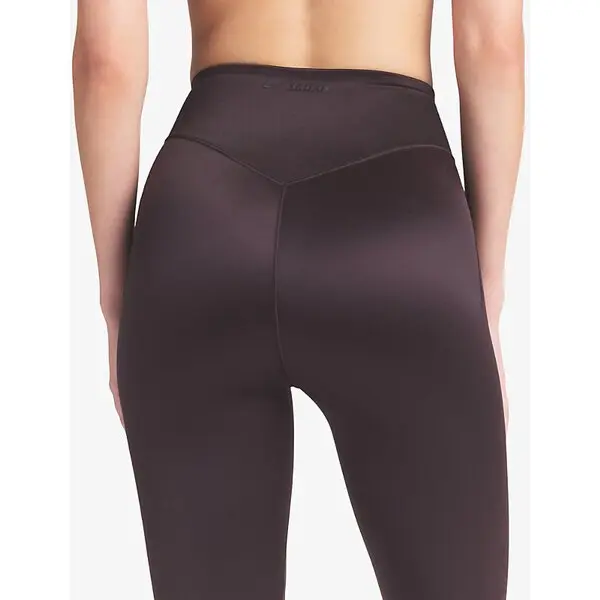 NIKESKIMS Satin Shine High-waist Bonded 7/8 Leggings - Resin