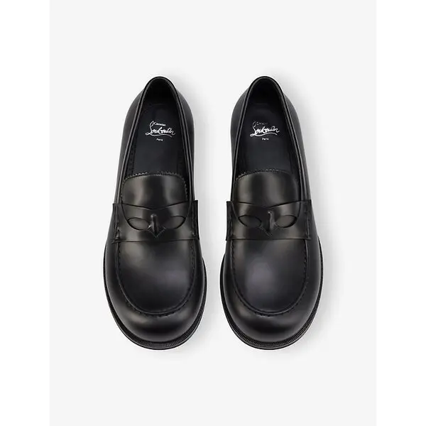 CHRISTIAN LOUBOUTIN Circ Leather Loafers