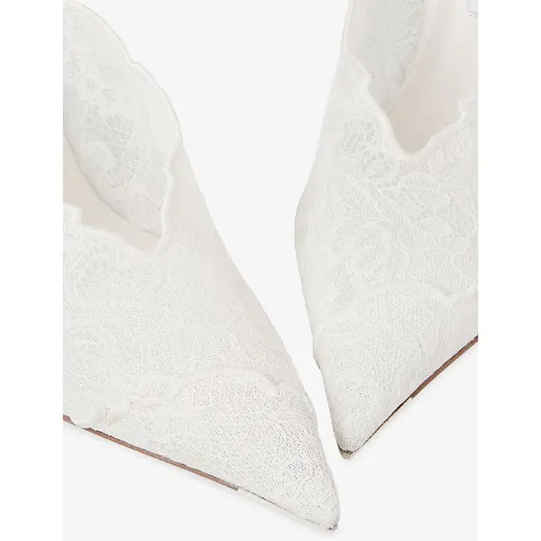 JIMMY CHOO Faiz 100 Lace Heeled Courts