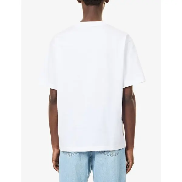 Bottega Veneta Leather-pocket Cotton T-shirt - White