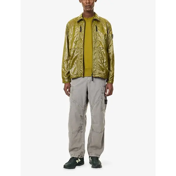 Stone Island Lucido Garment-dyed Nylon Jacket