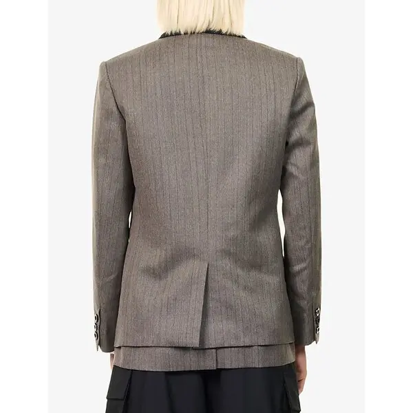 Sacai Double-layered Wool Blazer